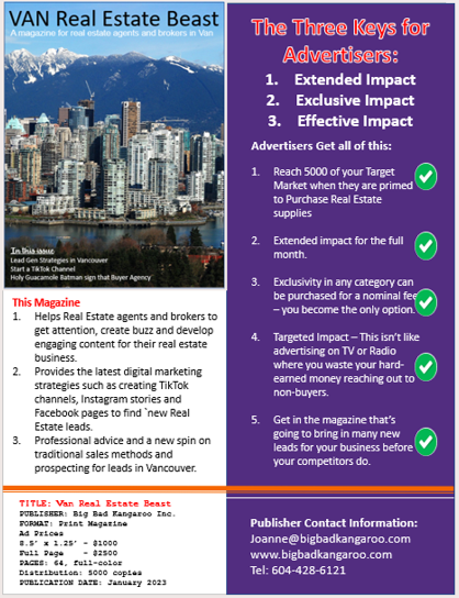 Vancouver Real Estate Beast Magazine – Big Bad Kangaroo